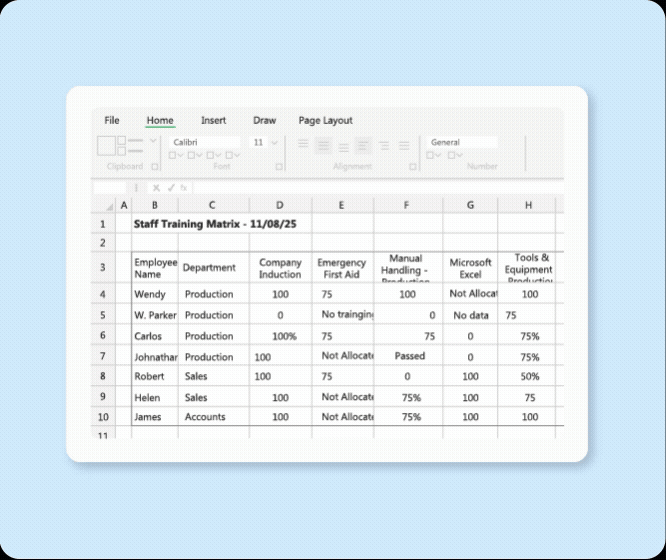 Skills Matrix Software